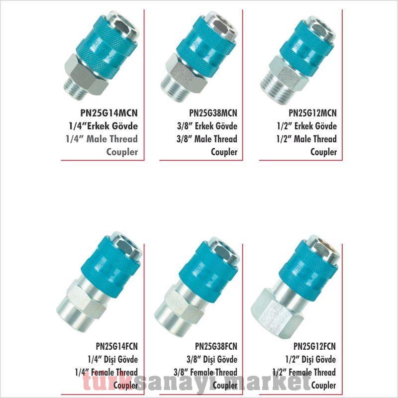 Pnömatik Quick Kaplin